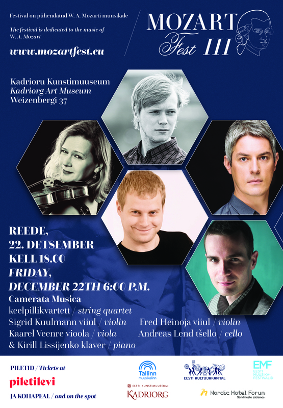 MozartFest: Camerata Musica - Art Museum of Estonia