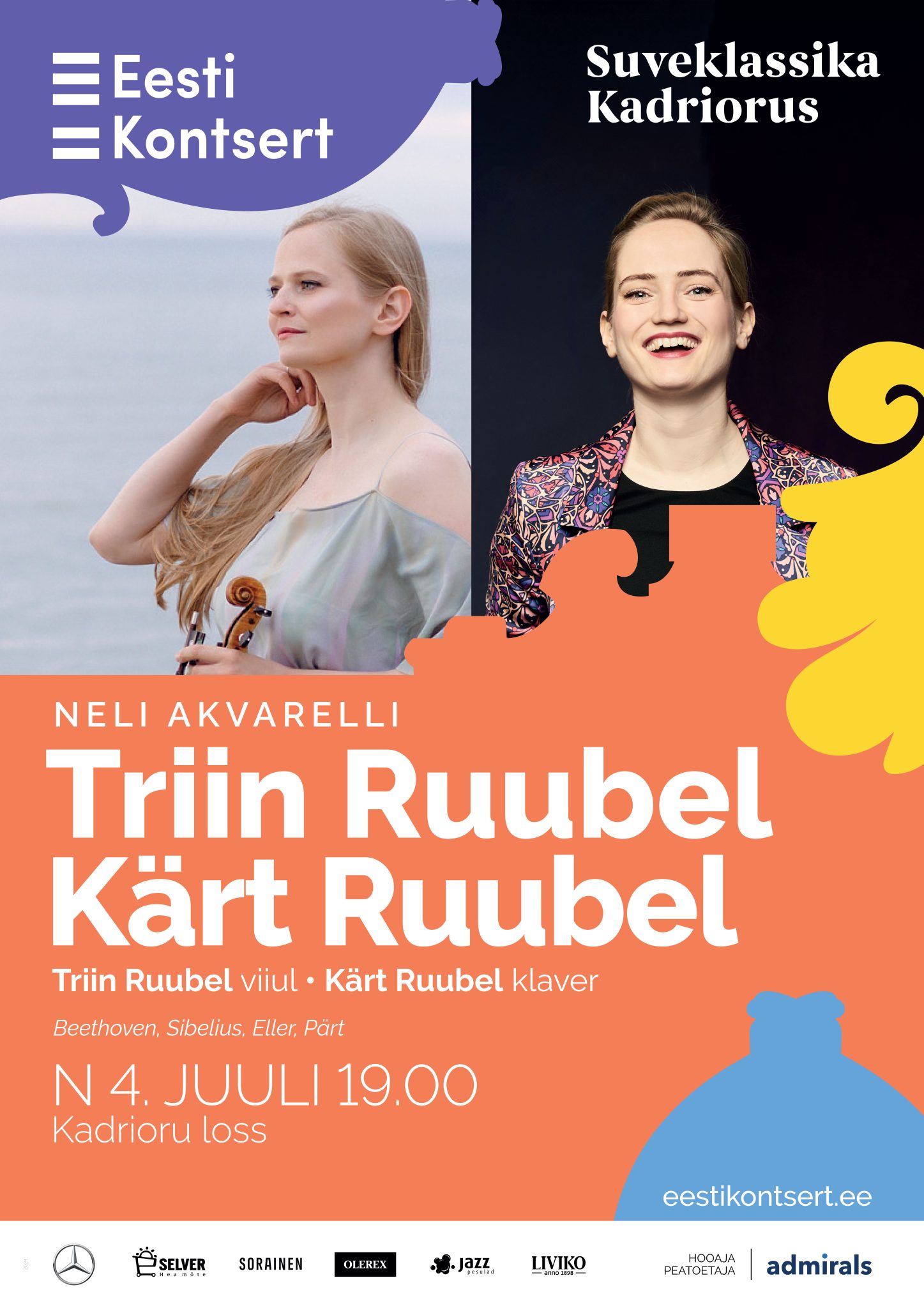 Suveklassika Kadriorus. Triin Ruubel ja Kärt Ruubel - Eesti Kunstimuuseum